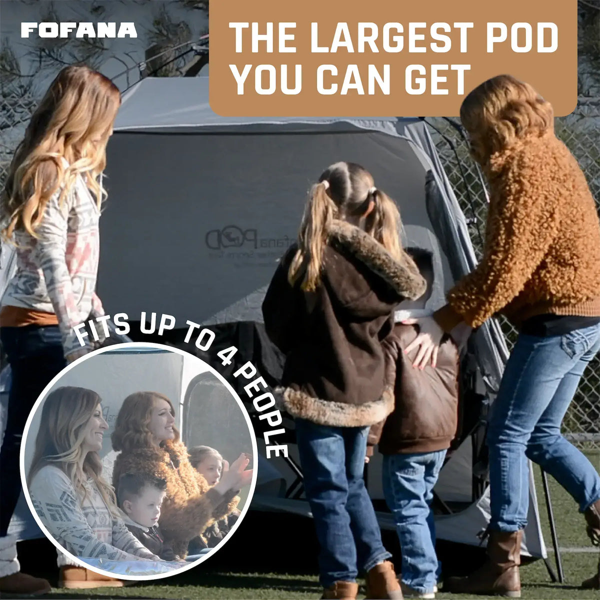 Buy FOFANA All-Weather Pop-Up Pod – Instant Portable Shelter | Fofana